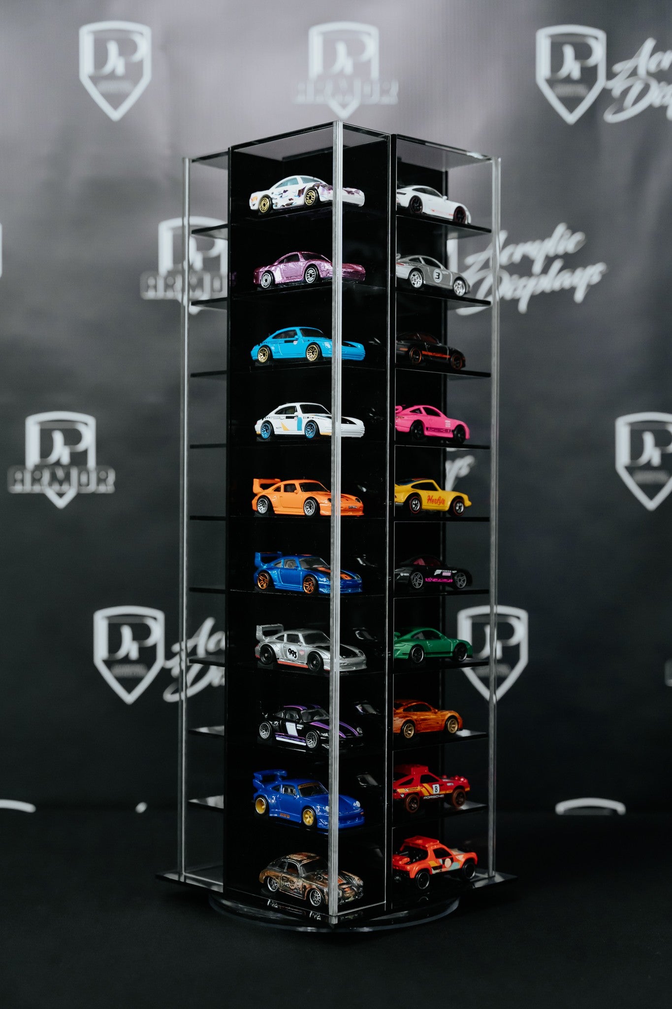 40-Car Spinning Acrylic Display | Best Prices of 2025 at Diamond Protector